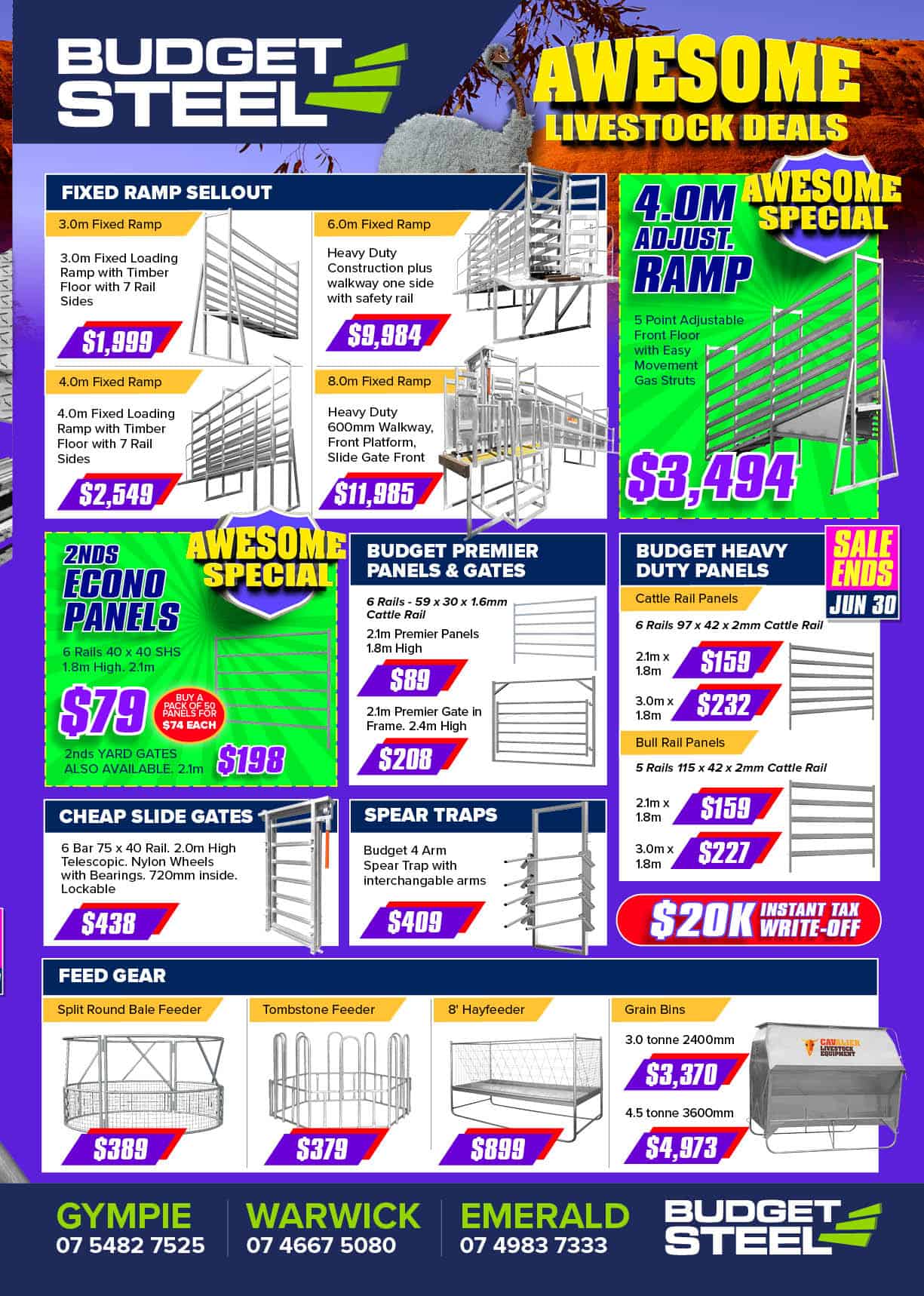Budget Steel Current Specials - Get the latest Bargains now!