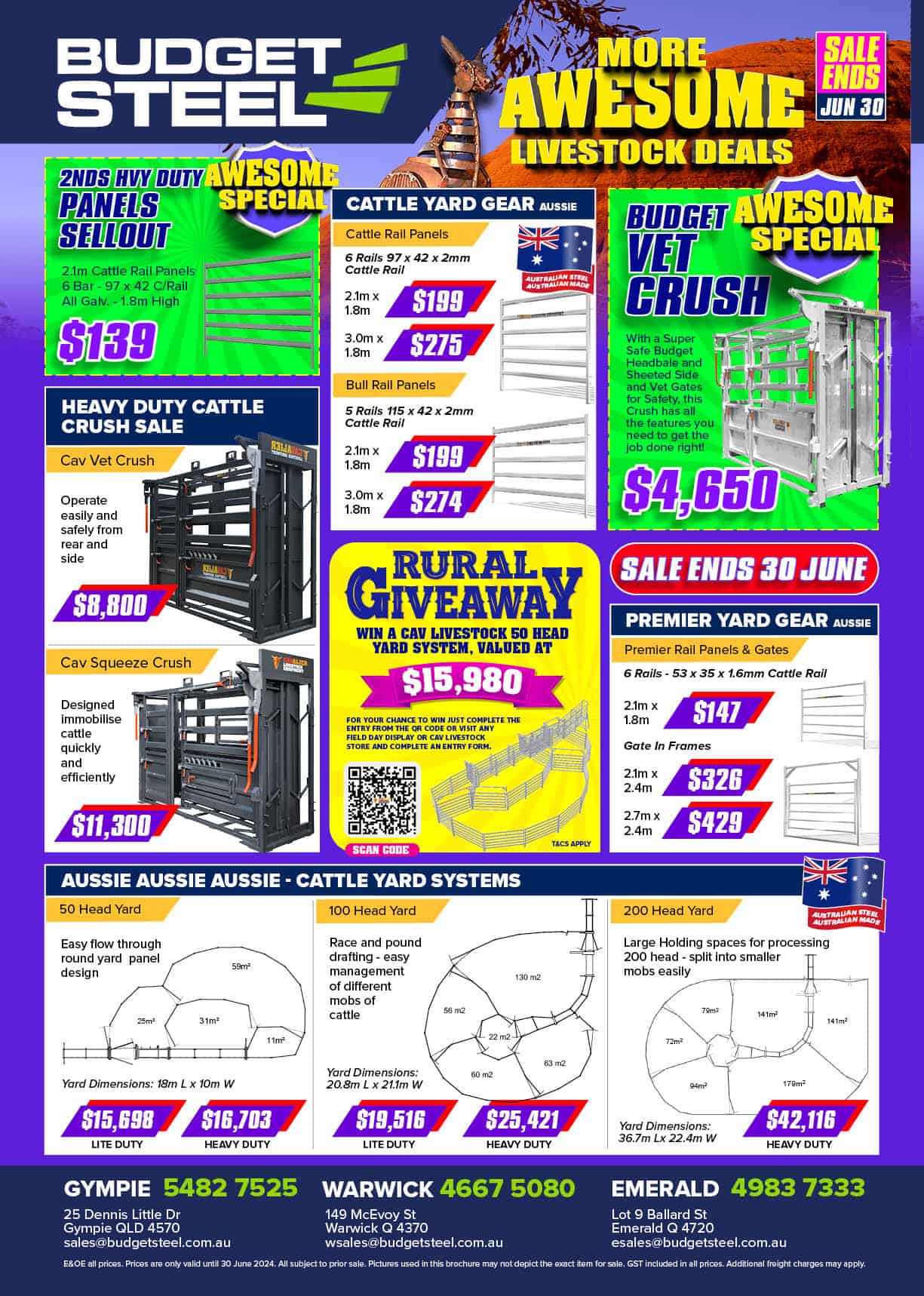 Budget Steel Current Specials - Get the latest Bargains now!